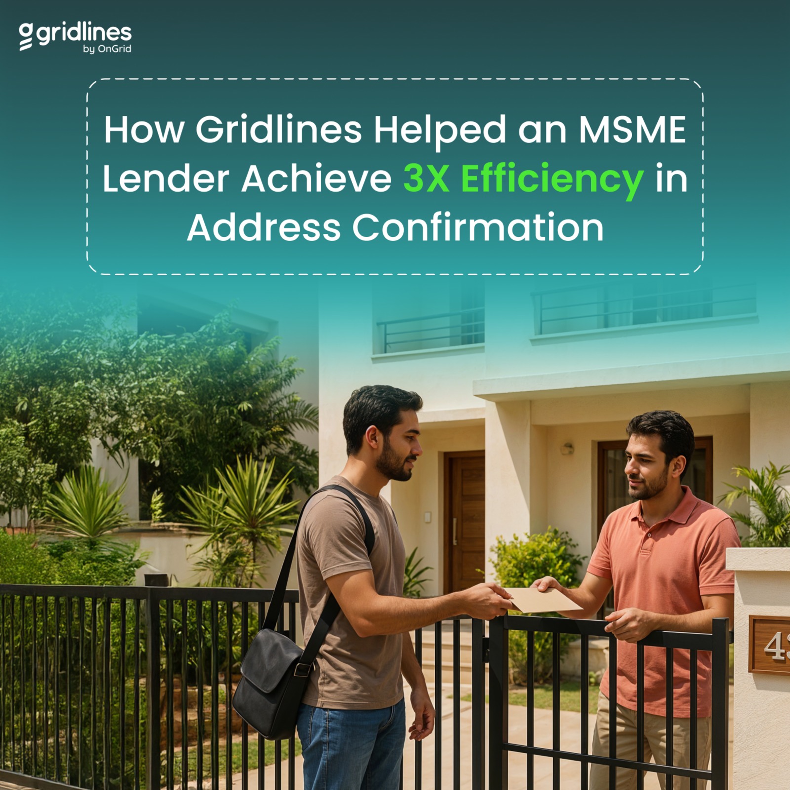 Gridlines Boosts MSME Lender’s Address Verification Efficiency 3×